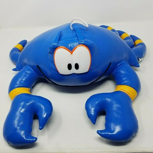 Vintage | Toys | Peekaboo Toys Blue Crab Plush Stuffed Animal Vinyl ...
